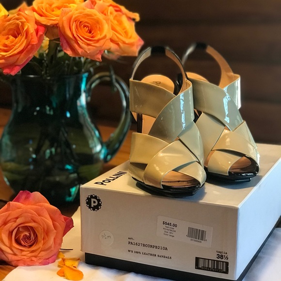 Pollini | Shoes | Pollini Italian 0 Leather Sandal | Poshmark